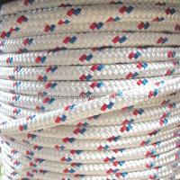 China High Strength Double Braided Polyester Rope 10mm UV Resistant for Marine Use for sale