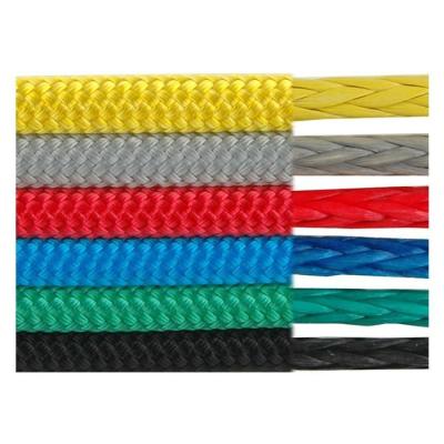 China UHMWPE Double Braided Rope 6mm-96mm Heavy Duty Marine HDPE Safety Rope for Oil Rig for sale
