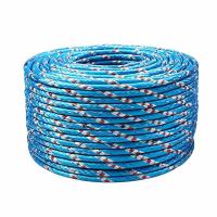 China 16 Strand PP Braided Rope 3mm-50mm Diameter 200m Length for Marine Mooring and Cable Pulling for sale