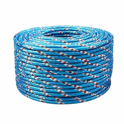 China 16 Strand PP Braided Rope 3mm-50mm Diameter 200m Length for Marine Mooring and Cable Pulling for sale