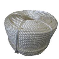 China Wholesale 18mm 20mm 22mm White 3 Strand Nylon Rope with Eye Splice for sale