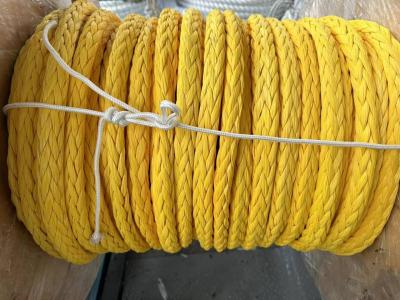 China Custom Cut Lengths Marine Grade UHMWPE Hawser Rope 1000KN Breaking Strength for sale