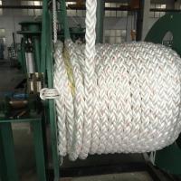 China 8 Strand Braided Polyester Mooring Rope Used For Ship Hawser Polyester With Coil Packing for sale