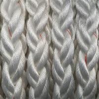China 8 Strand Braided Polyester Mooring Rope Used For Ship Hawser Polyester With Coil Packing for sale
