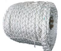 China 8 Strand Polyester Marine Mooring Rope 48mm-96mm Diameter Saltwater Resistant Torque Neutral for sale