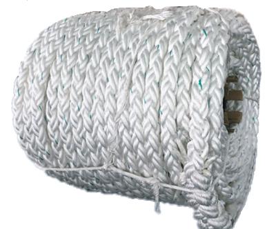 China 8 Strand Polyester Marine Mooring Rope 48mm-96mm Diameter Saltwater Resistant Torque Neutral for sale