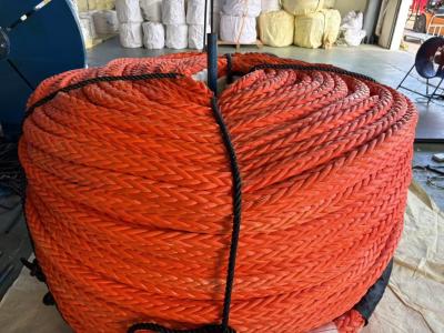 China 12 Strand UHMWPE Synthetic Rope 15mm 200m Winch Line for Marine and Industrial Use for sale