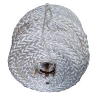 China 8 Strand Braided Polyester Mooring Rope Used For Ship Hawser Polyester With Coil Packing for sale