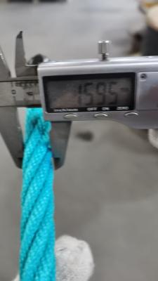 China 16mm Steel Core Polyester Combination Rope for Playground Climbing 35kN Tensile Strength for sale