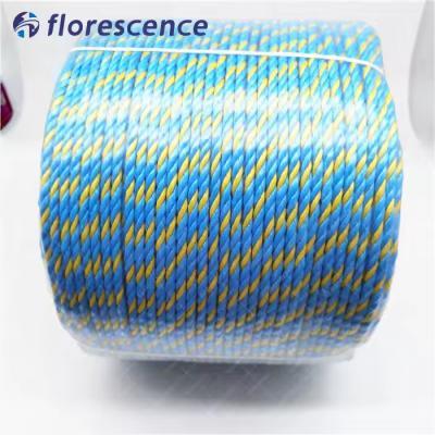 China 6mm x 400m High Tensile PP Rope with 602kg Break Force for Marine and Construction Applications for sale