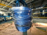 China Blue UV Resistant UHMWPE 12 Strand Marine Mooring Rope 22mm x 220m with DNV Certificate for sale