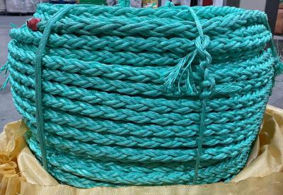 China 22mm-32mm High MBL UV Resistant Floating 8 Strand PP Rope for Marine Aquaculture for sale