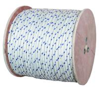 China Blue 16 Strand Double Braided Nylon Mooring Dock Line Anchor Rope 6mm to 60mm for sale