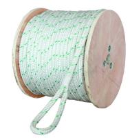 China Blue 16 Strand Double Braided Nylon Mooring Dock Line Anchor Rope 6mm to 60mm for sale