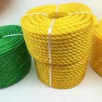 China 3 Strand PE Packing Rope 4-8mm Hinge Design High Visibility Orange Blue Green Weather Resistant for sale