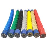 China 16mm 6 Strand Polyester Steel Core Combination Rope for Playground Climbing Net for sale