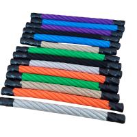China 16mm UV Resistant 6 Strand Playground Combination Rope with Steel Wire Core 6x8 Construction for sale