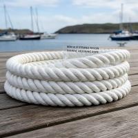 China 80mm 8 Strand Nylon Mooring Rope High Energy Absorption Waterproof Marine Hawser for sale