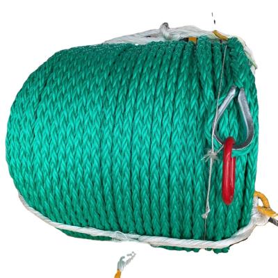China 48mm 8 Strand Polypropylene Combination Rope For Cable Laying Ship for sale