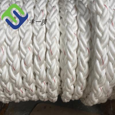 China 68mm x 220m Nylon Mooring Rope 8 Strand Octoplait with 2m Splice Eyes Both Ends for sale