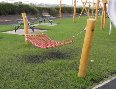 China Customized 150cm x 80cm Playground Hammock Swing with 6-Strand Polyester Combination Rope for 3-15 Year Olds for sale