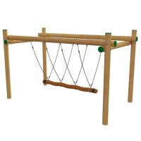 China 120mm Outdoor Playground Combination Rope Bridge - 20mm Diameter Steel Core Climbing Equipment for sale
