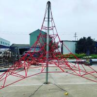China Polyester Pyramid Childrens Climbing Equipment Nets For Playgrounds for sale