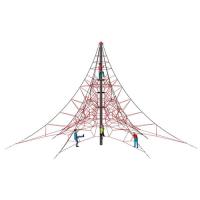China Pyramids Triangle Playground Climbing Net Lunar Shape For Kids for sale