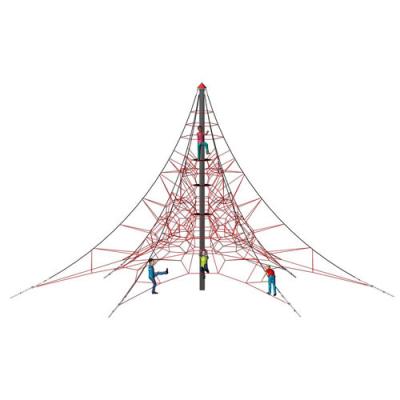 China 16mm Rope Net Playground Climbing Equipment with Aluminum Connectors - 5×5×4.5m Size, 500kg+ Capacity for sale