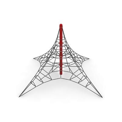 China Pyramids Triangle Playground Climbing Net Lunar Shape For Kids for sale