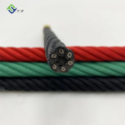 China High Strength 16mm Polyester Rope Braided with 40KN Capacity for sale
