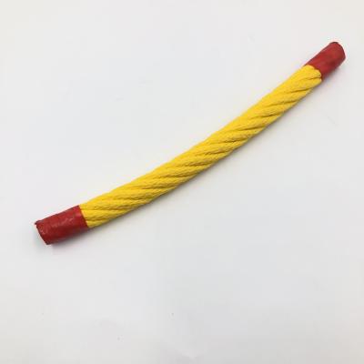 China 16mm 6-Strand Steel Wire Core PP Combination Rope for Playground Climbing Net ISO9001 for sale