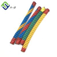 China 16mm 6-Strand Polyester Combination Rope with Steel Core for Playground Climbing Nets - 200m to 500m Lengths for sale
