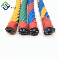 China 16mm UV Stabilized Reinforced Combination Rope Polyester Material For Playground for sale