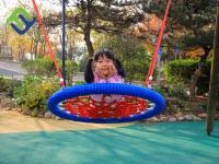 China 120cm Patio Kids Round Nest Swing Seat with 1500kg Capacity - Galvanized Steel Playground Equipment for sale