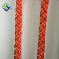 China 8 Strand Braided Polyester Marine Rope 28-120mm Diameter Custom Length for Mooring Rigging Industrial Use for sale