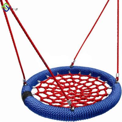 China Outdoor 4-Strand Polyester Bird's Nest Swing Seat - 500kg Breaking Load, 80-150cm Diameter Options for sale