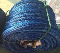 China 48mm 12-Strand UHMWPE Mooring Rope - 220m High Strength Braided Marine Rope with Floating Capability for sale