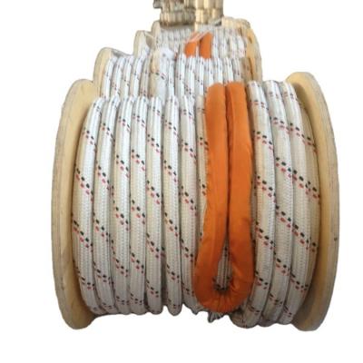 China Tug Towing Ship Mooring Rope Double Braided UHMWPE Core With Polyester Cover for sale