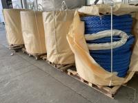 China 12 Strand Braided UHMWPE Mooring Rope 28mm-96mm Heavy Duty HMPE Towing Rope for sale