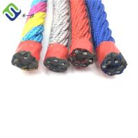 China 6 Strand 16mm Polyester Combination Rope Playground  Wire Rope For Climbing Nets for sale