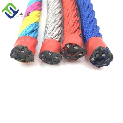 China 8mm-12mm Playground Combination Rope with Steel Wire Core - UV-Resistant Polyester/Nylon for Commercial Play Equipment for sale