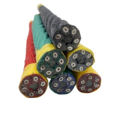 China Customized Playground Climbing Nets 16mm 6 Strand Polyester Combination Rope for sale