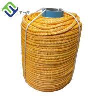 China 12 Strand UHMWPE Synthetic Fiber Mooring Rope 200m Braided for Marine Work for sale