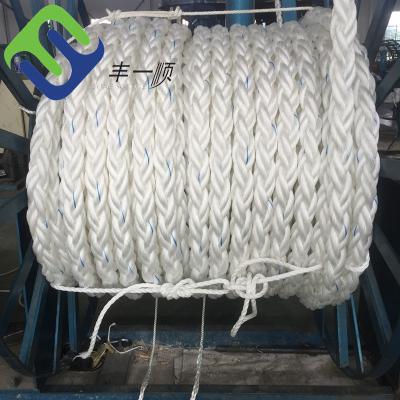 China 8-Strand Polypropylene Mooring Rope 30-160mm Diameter CCS Certified UV Resistant Marine Towing Line for sale