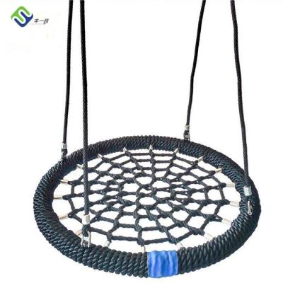 China 100cm Birds Nest Swing Seat with 32mm Galvanized Steel Frame and 16mm Reinforced Ropes for Playgrounds for sale
