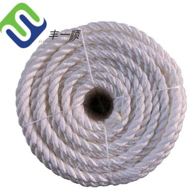 China Twist 3 Strand Nylon Rope 6mm 8mm 10mm Marine Grade High Strength Polyamide for sale