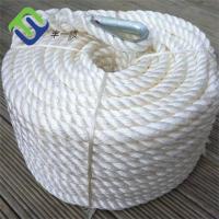 China Nylon 3 Strand Hard Twisted Towing Rope 24mmx220m for sale