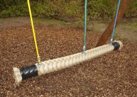 China 12 Strand Polyester Playground Rope Bridge - 14mm to 20mm Diameter, SGS Approved Outdoor Swing Equipment for sale