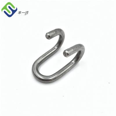 China 16mm Stainless Steel Double Hook Cross Connector for Playground Rope Fittings - 25g Weight, EN1176 Certified for sale